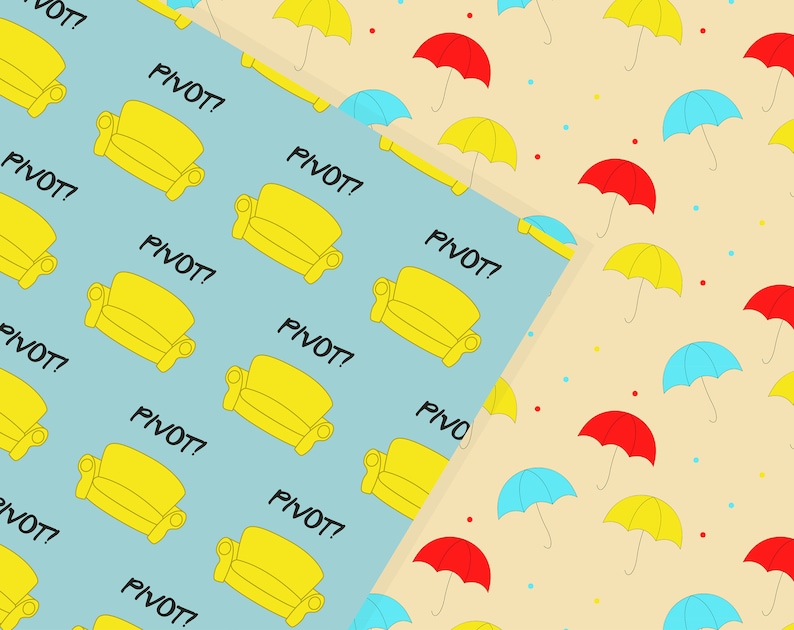 Digital Paper, Friends Tv Show Inspired, Friends Show Digital Paper ...