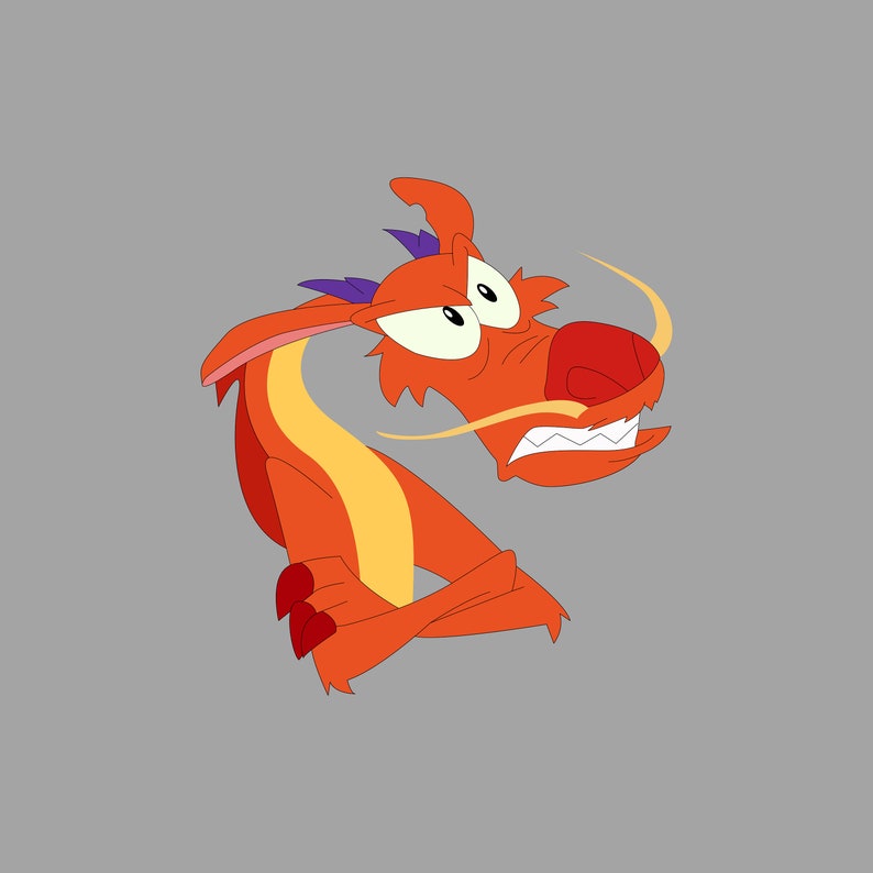 Mushu svg Mulan svg Dragon svg Mushu png | Etsy