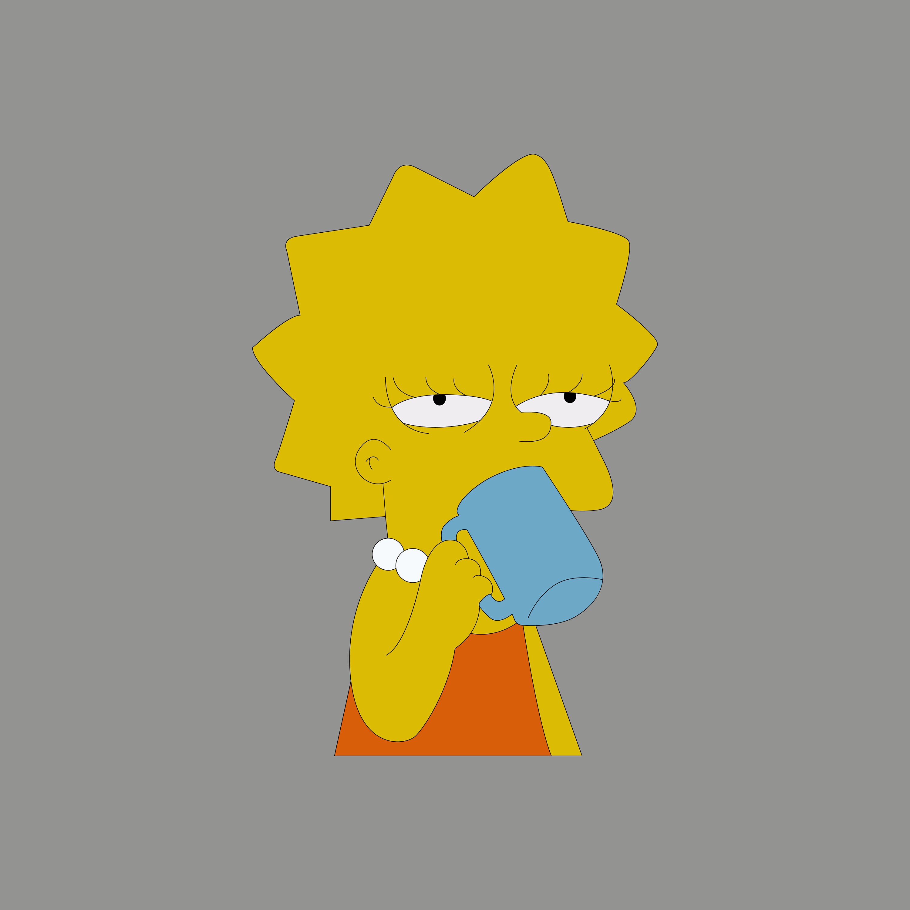 Lisa svg Lisa Simpson svg Los Simpson svg | Etsy