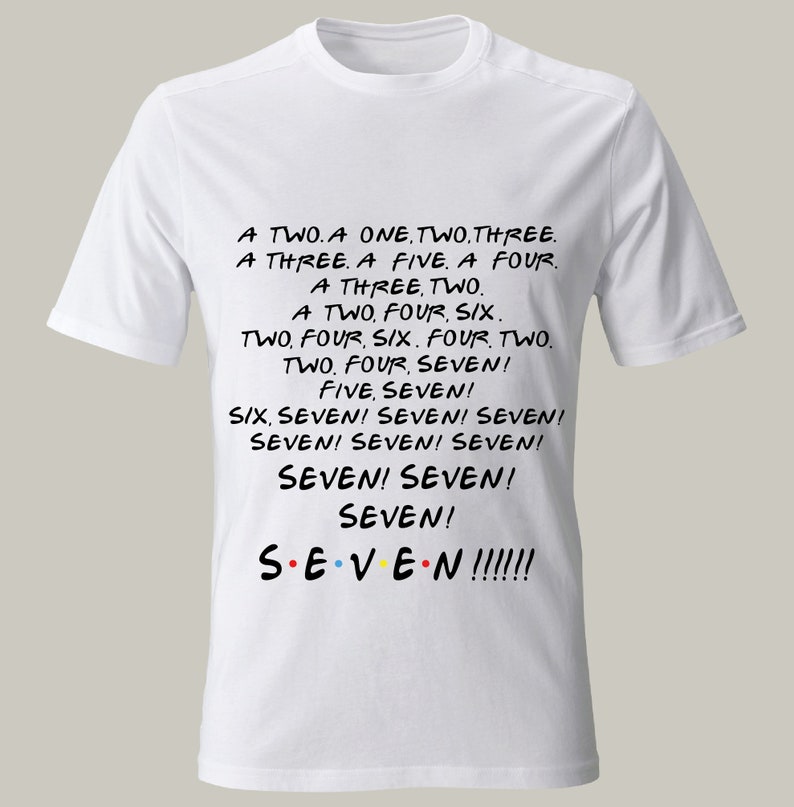 Friends Svg, Seven Monica Svg, Seven Print, Friends Funny Print, Seven ...