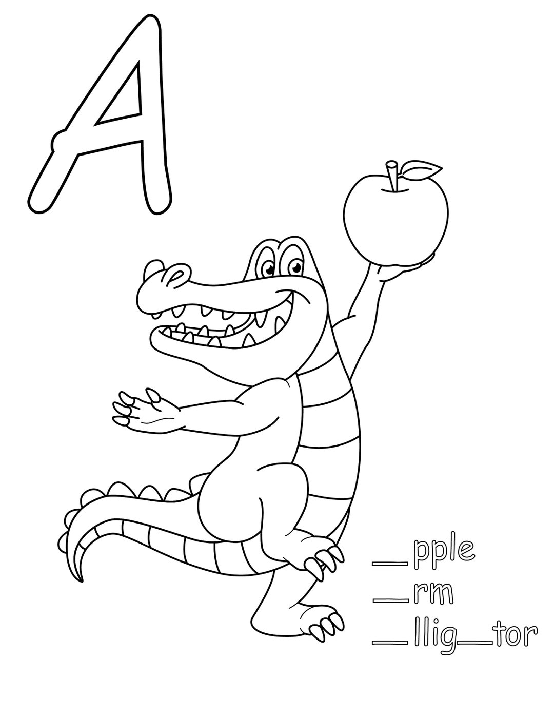 Alphabet Coloring Pages for Children, ABC Coloring, Coloring Pages for ...