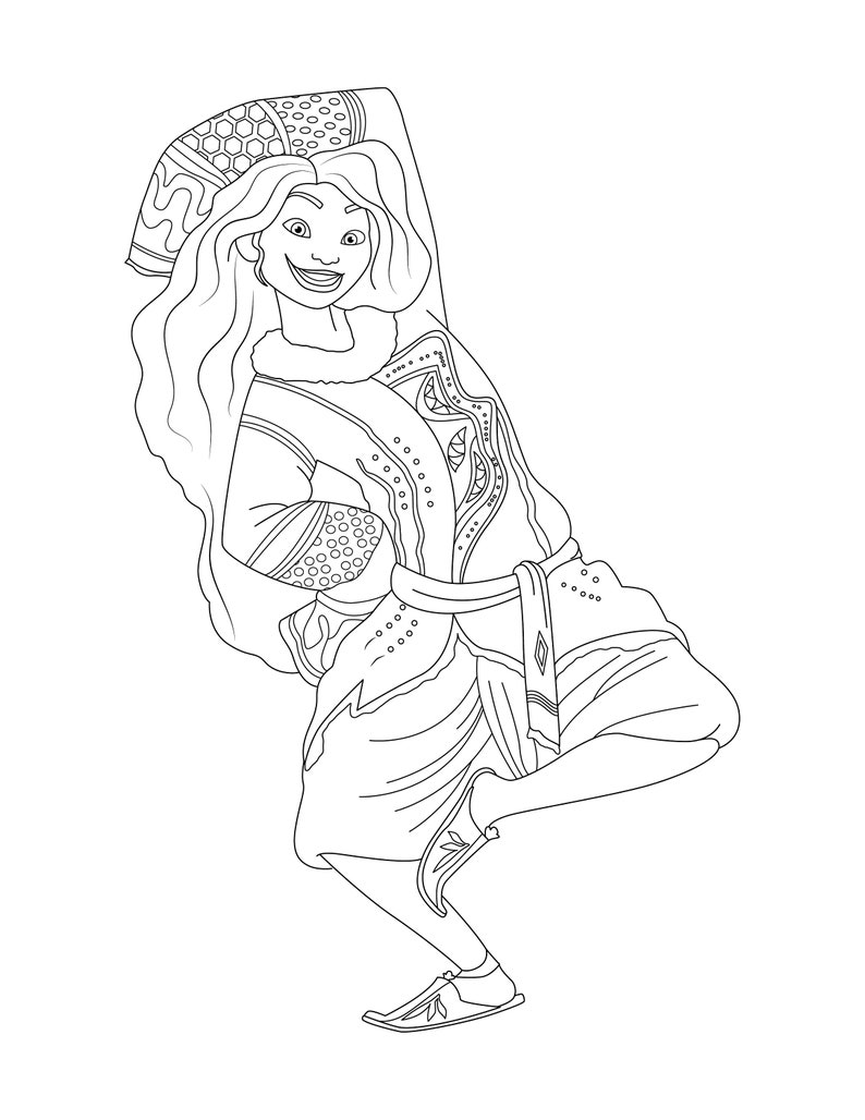 Raya and the Last Dragon Coloring Pages for Kids Printable, Raya and ...