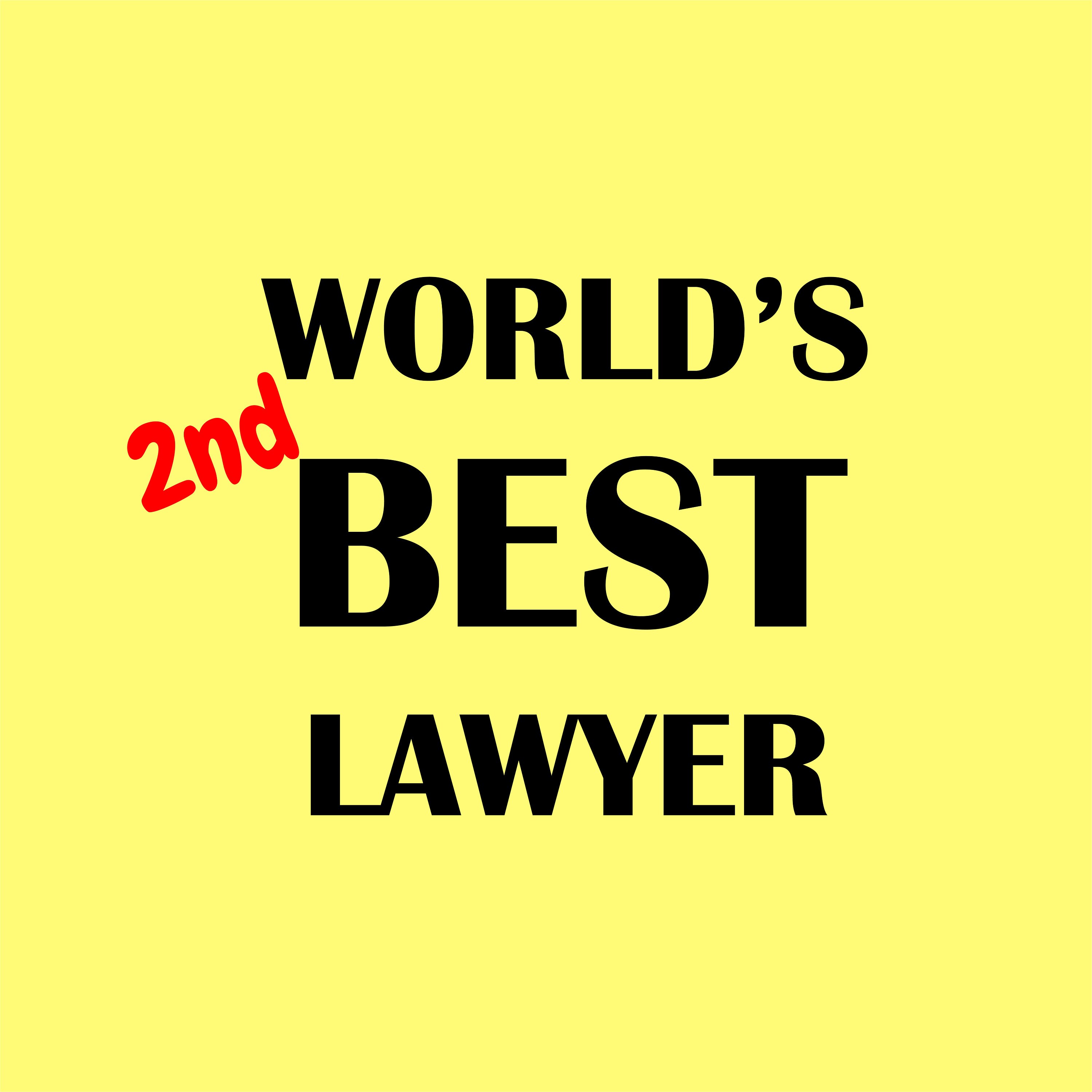 World's 2nd Best Lawyer Digital Print, Second Best Lawyer Svg Png Jpg ...