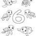 Numbers Coloring Pages, Numbers 1-10, Underwater Life, Sea Animals ...