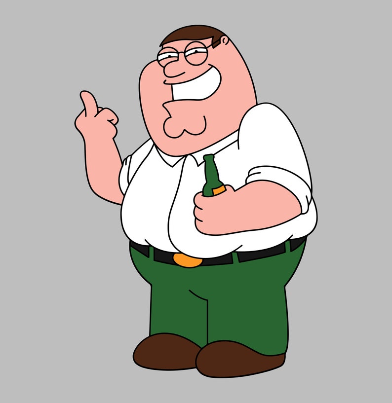 Peter Griffin Layered Svgfamily Guy Eps Png Dxf Jpg Griffins - Etsy Israel