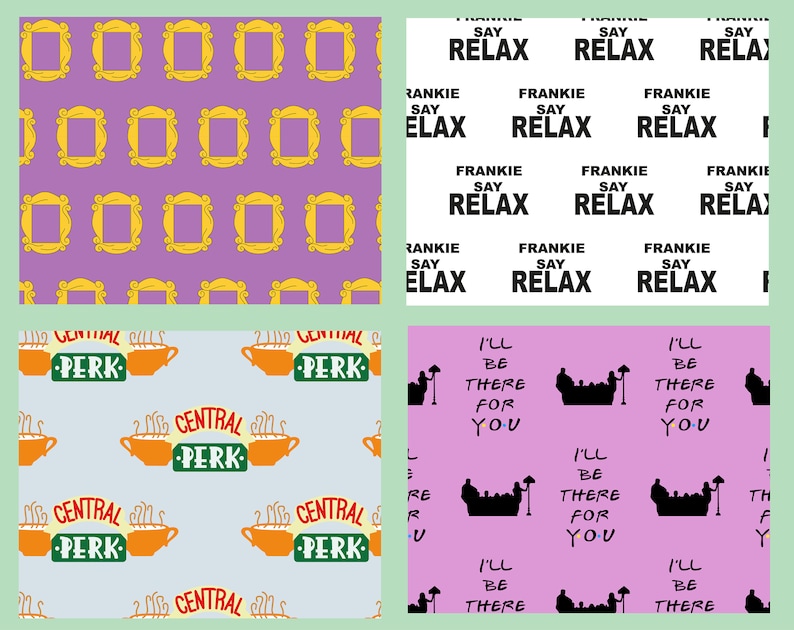 Digital Paper, Friends Tv Show Inspired, Friends Show Digital Paper ...
