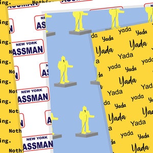 Seinfeld Series Inspired Digital Paper, Seindfeld Inspired Backgrounds ...