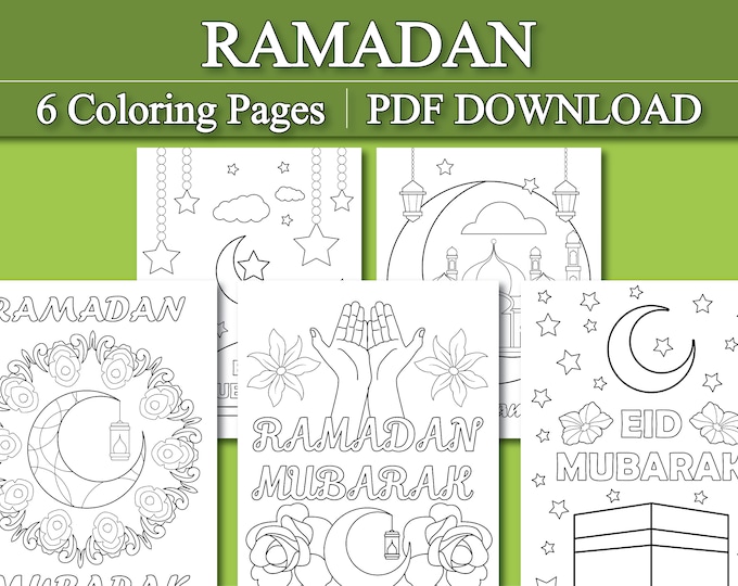 2 Ramadan Coloring Pages Ramadan Printable for Kids and Adults Ramadan ...