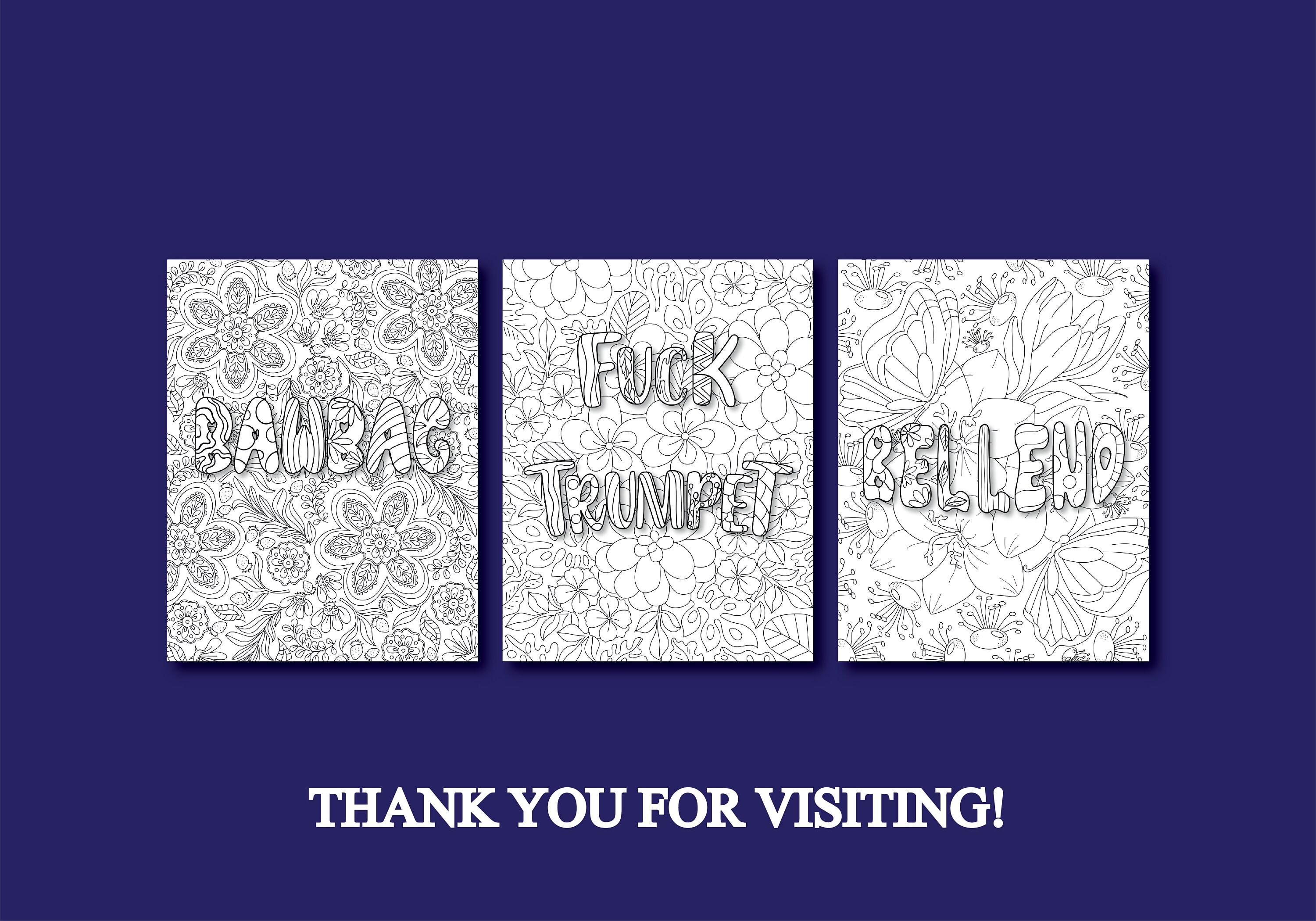 Adult Coloring Book: Swear Words Coloring Pages | Curse Words Coloring ...