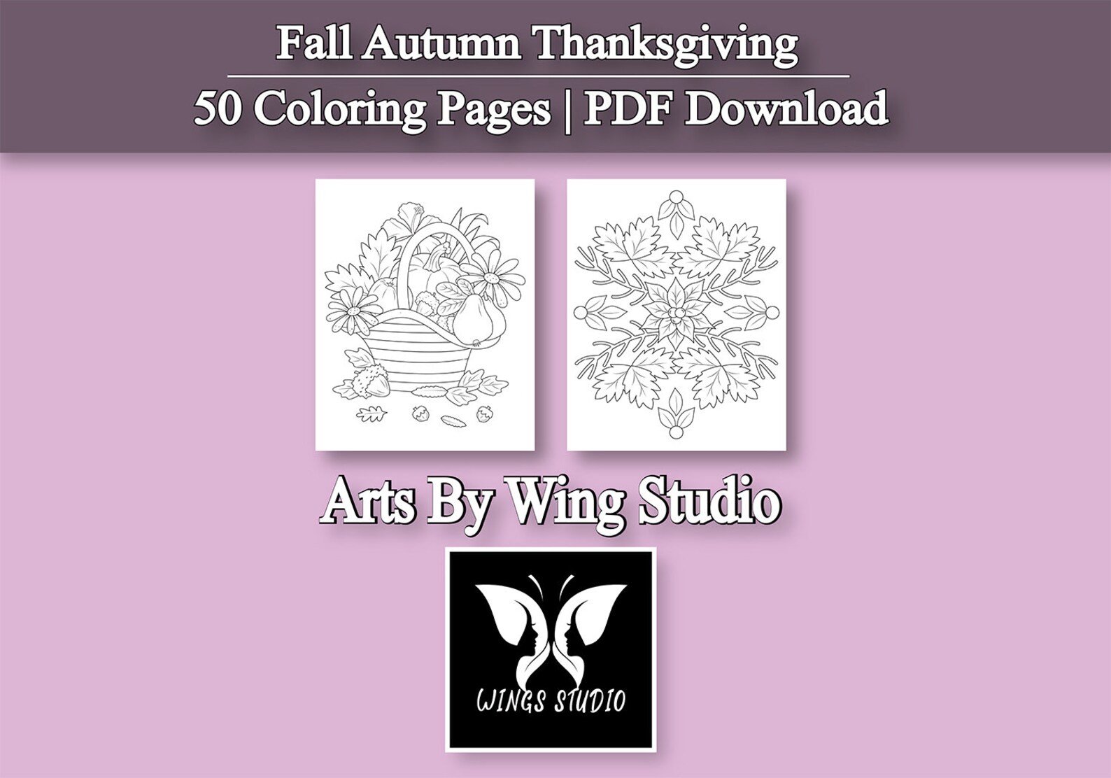 Adult Coloring Book: Autumn/thanksgiving/fall Coloring Pages for Adults ...