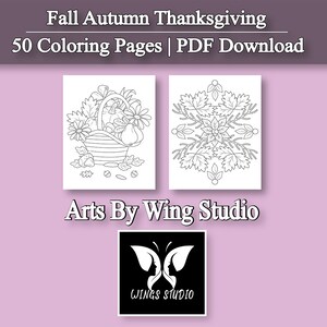 Adult Coloring Book: Autumn/thanksgiving/fall Coloring Pages for Adults ...