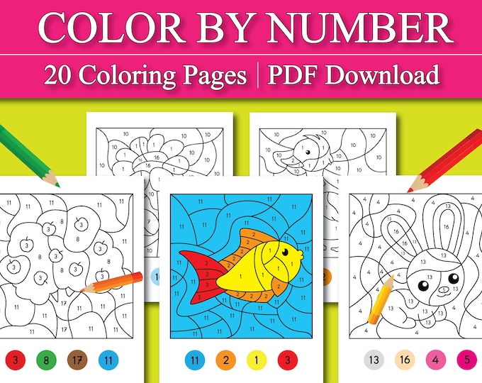 Summer Color by Number Activity for Preschool | Dot Marker Worksheets ...