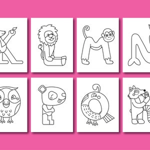 Kids Coloring Page: Animal Alphabet Coloring Page, ABC Coloring Pages ...