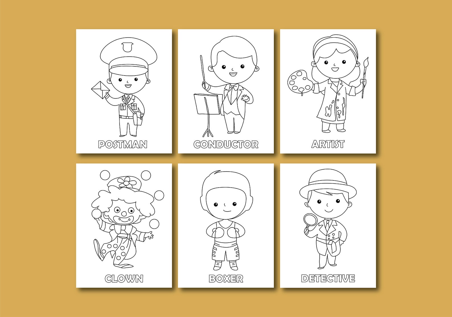 Occupation Coloring Pages For, Job Coloring Pages (printable, PDF ...