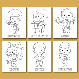 Occupation Coloring Pages For, Job Coloring Pages (printable, PDF ...