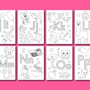 Alphabet Coloring Pages | Preschool - Kindergarten - Homeschool ...