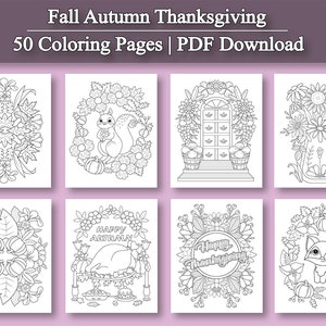 Adult Coloring Book: Autumn/thanksgiving/fall Coloring Pages for Adults ...