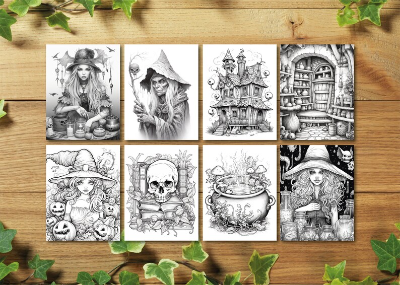 Witchy Item Coloring Pages, Witch Coloring Pages, Magical Coloring ...