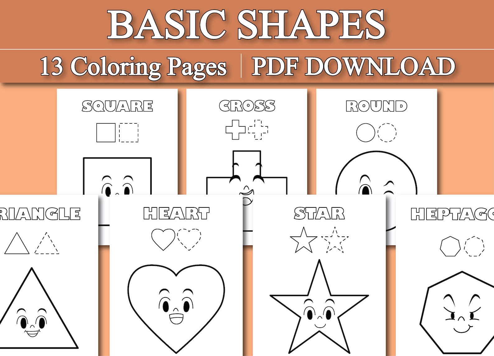 Basic Shapes Coloring Pages | Shapes Printable Worksheet for Kids ...