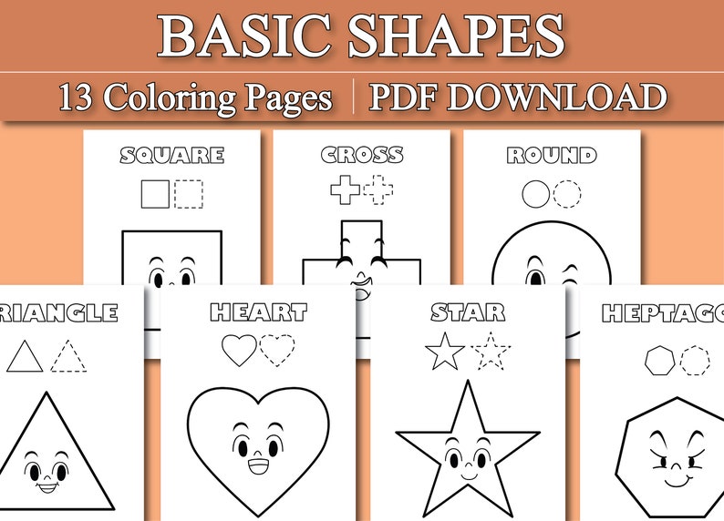 Basic Shapes Coloring Pages | Shapes Printable Worksheet for Kids ...