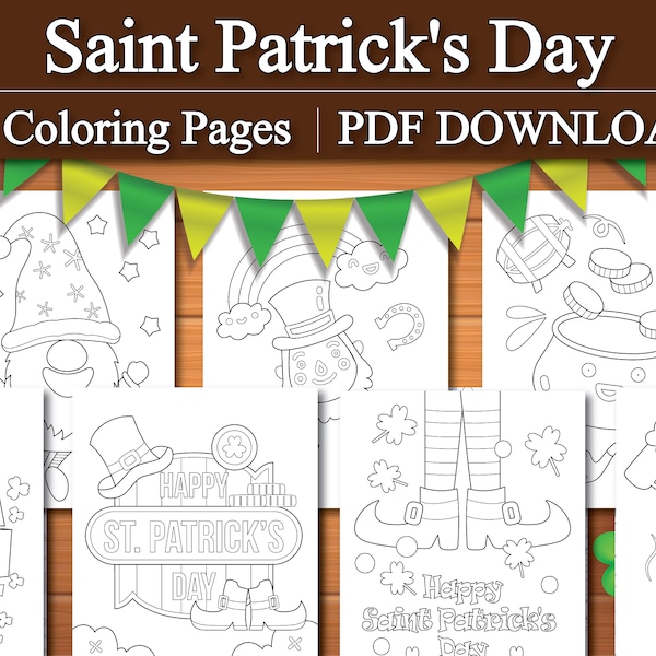 St Patrick Day Coloring Page - Etsy