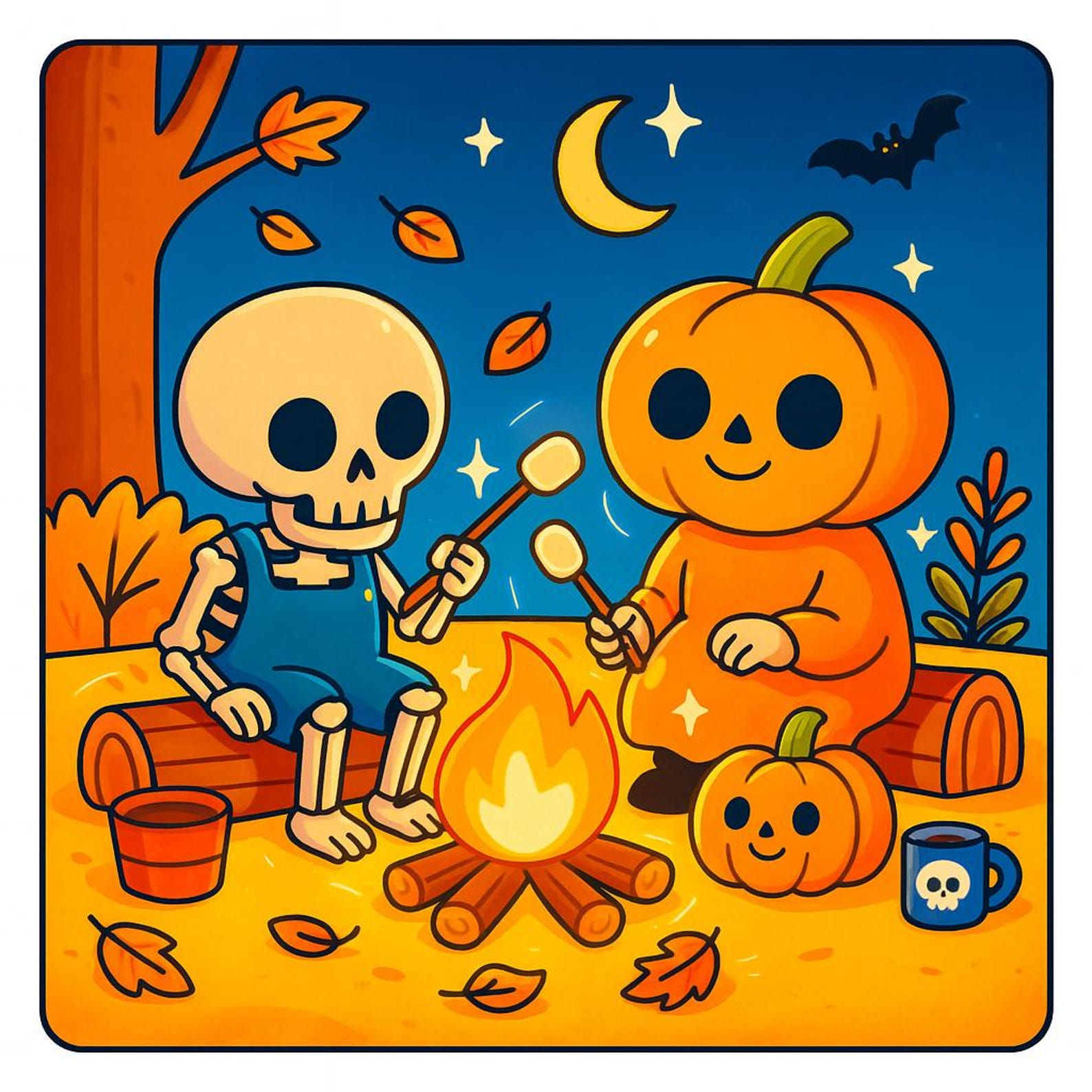 Spooky Autumn Coloring Pages, Spooky Fall Moments Coloring Pages, Cute ...