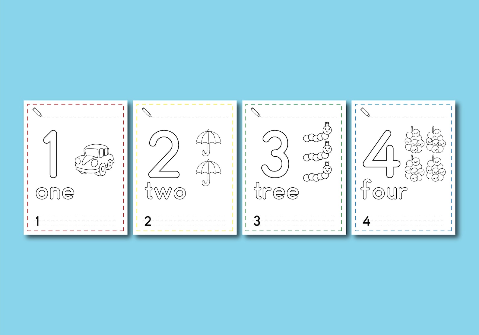 Numbers Coloring Pages | Preschool - Kindergarten - Homeschool ...