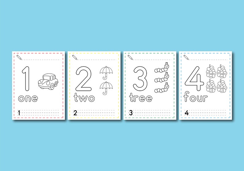 Numbers Coloring Pages | Preschool - Kindergarten - Homeschool ...