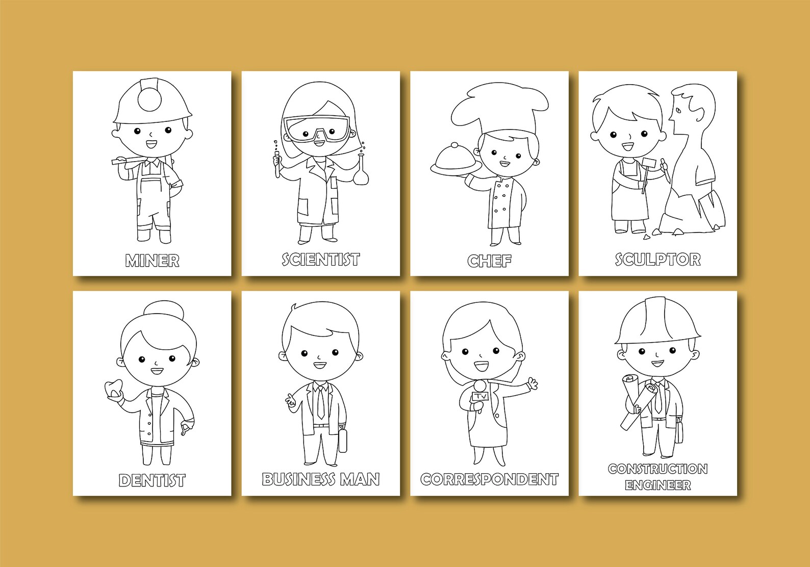 Occupation Coloring Pages For, Job Coloring Pages (printable, PDF ...