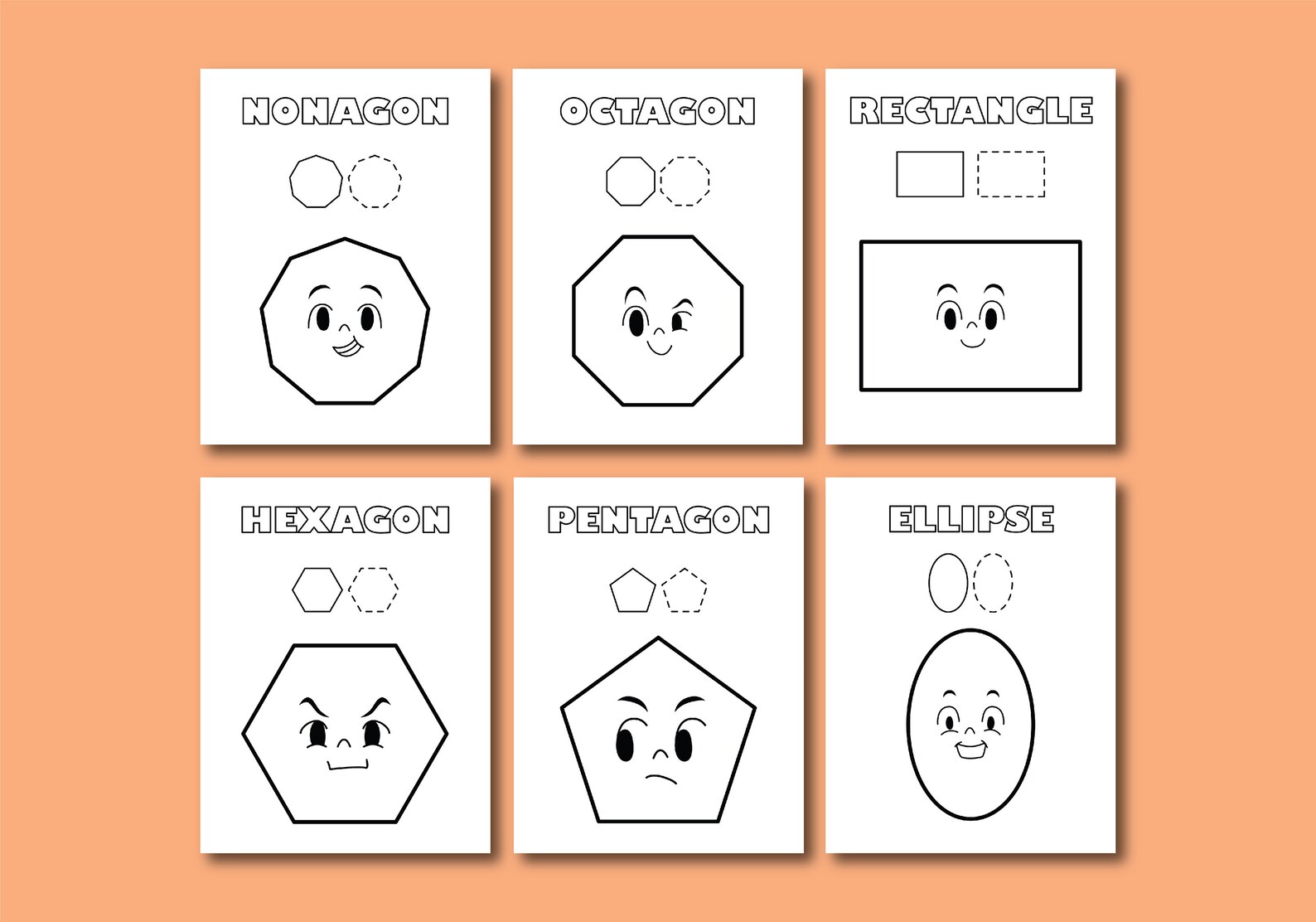 Basic Shapes Coloring Pages | Shapes Printable Worksheet for Kids ...