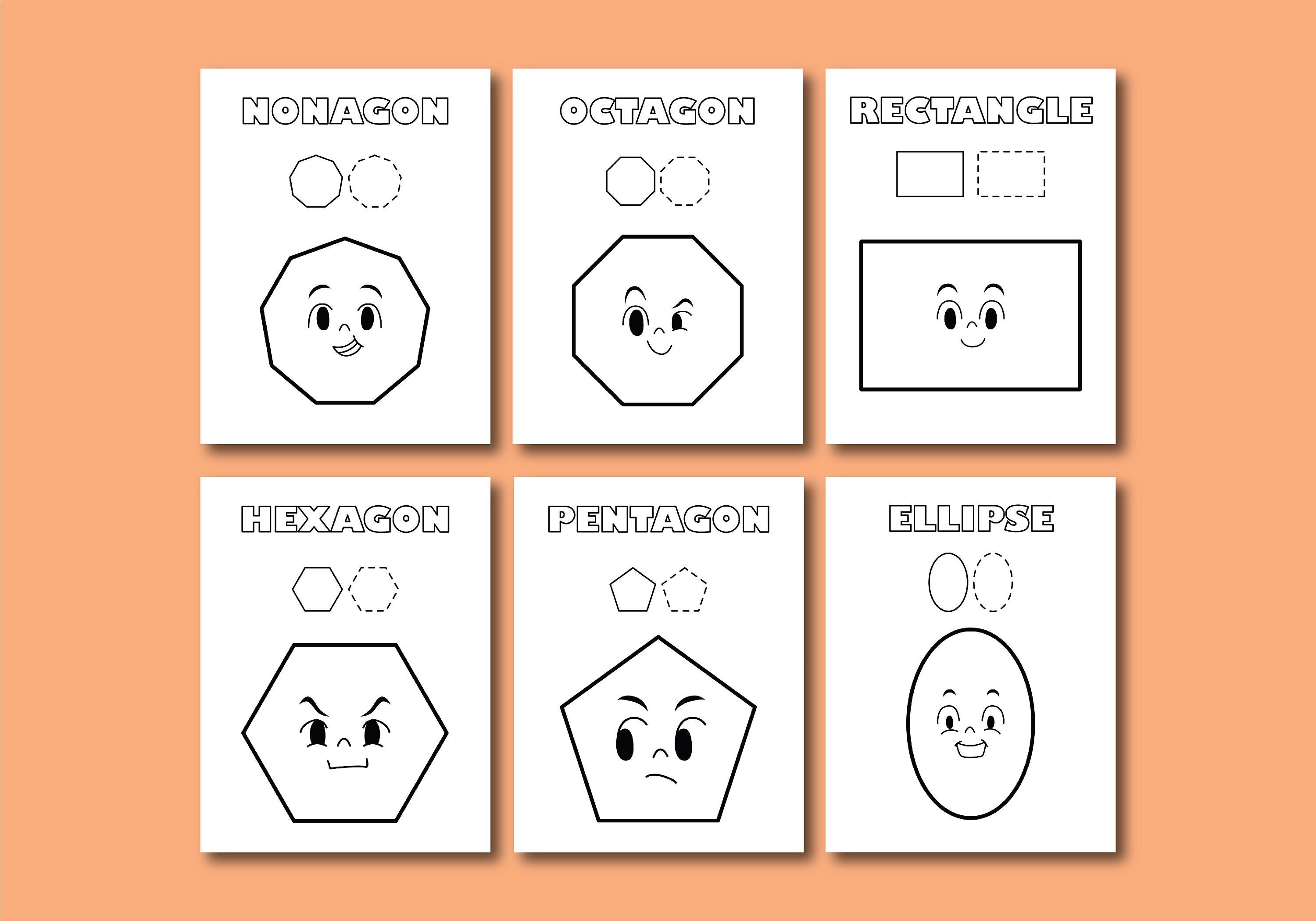 Basic Shapes Coloring Pages | Shapes Printable Worksheet for Kids ...