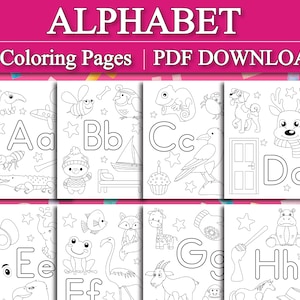 Alphabet Coloring Pages | Preschool - Kindergarten - Homeschool ...