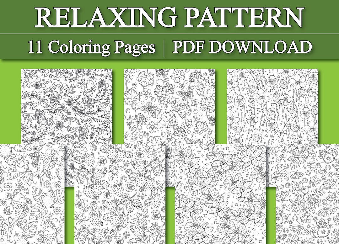 Relaxing Coloring Pages | Theraphy Coloring Pages | Relaxing Pattern ...
