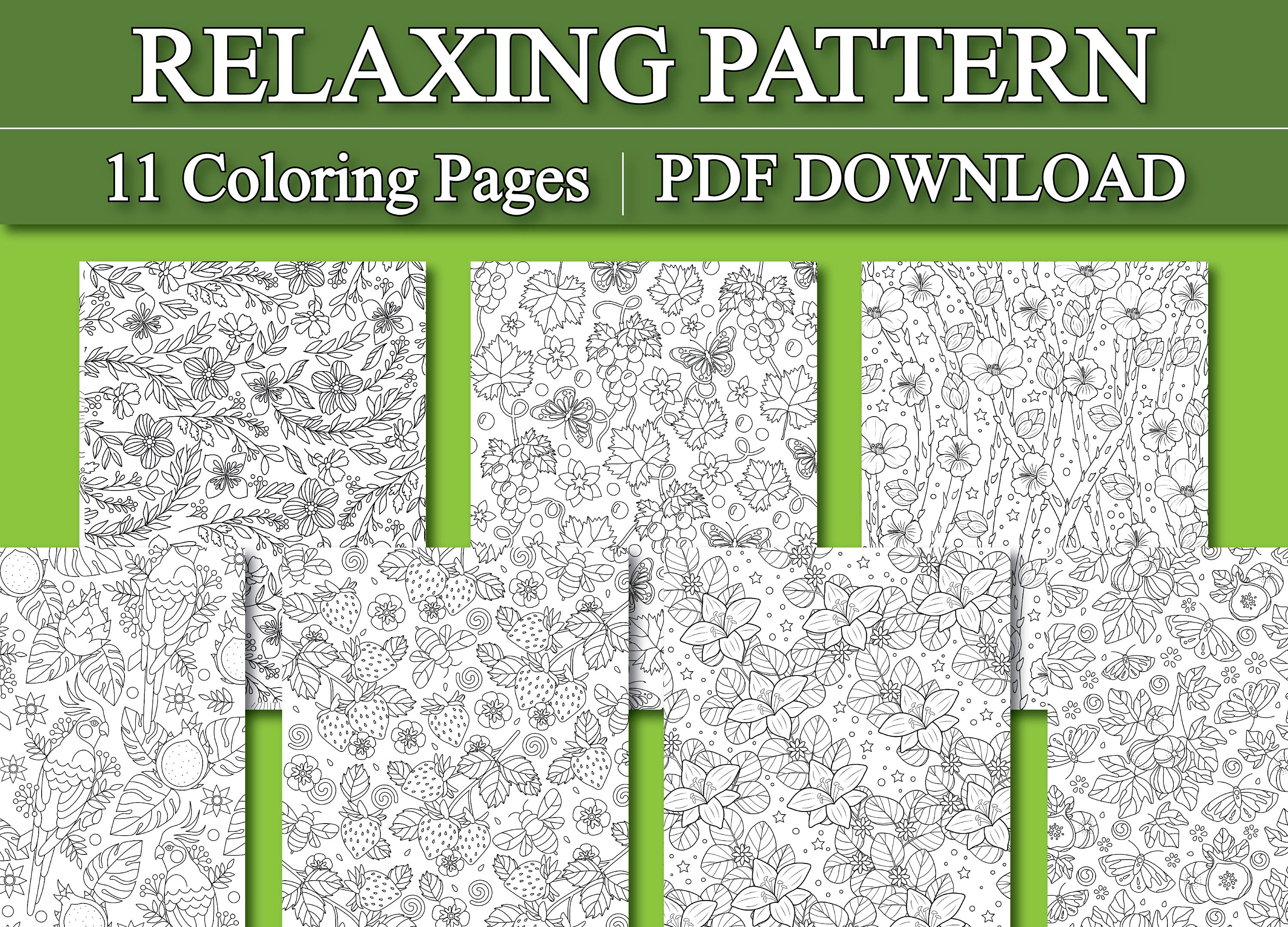 Relaxing Coloring Pages | Theraphy Coloring Pages | Relaxing Pattern ...