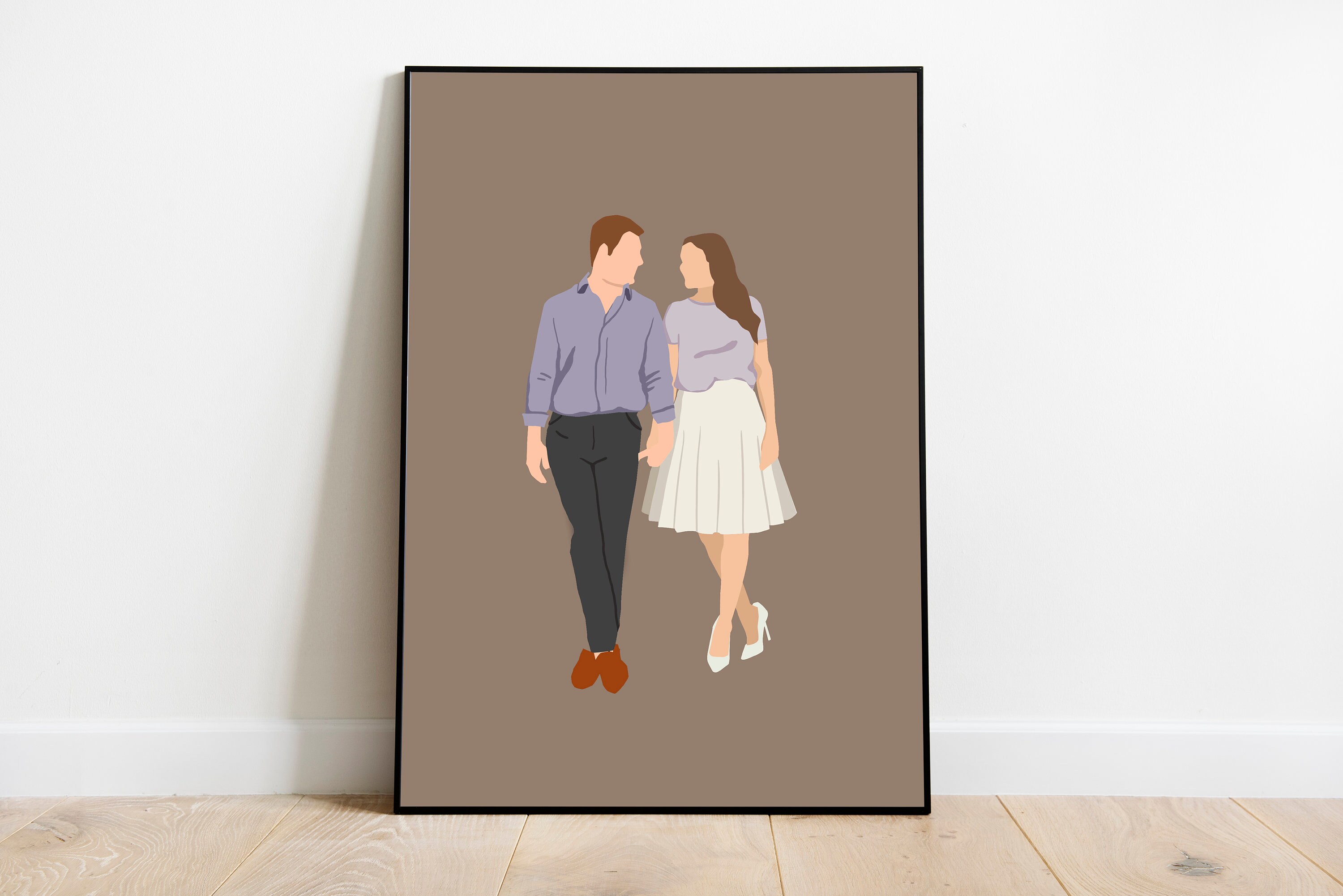 Faceless Digital Portrait Custom Portrait Print Digital - Etsy