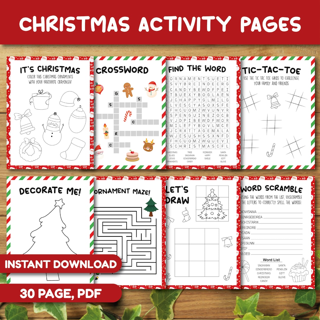 Printable Christmas Activities, Kids Activities for Christmas ...