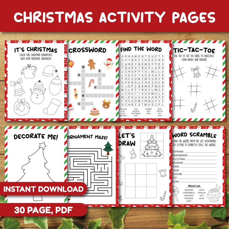 Printable Christmas Activities, Kids Activities for Christmas ...