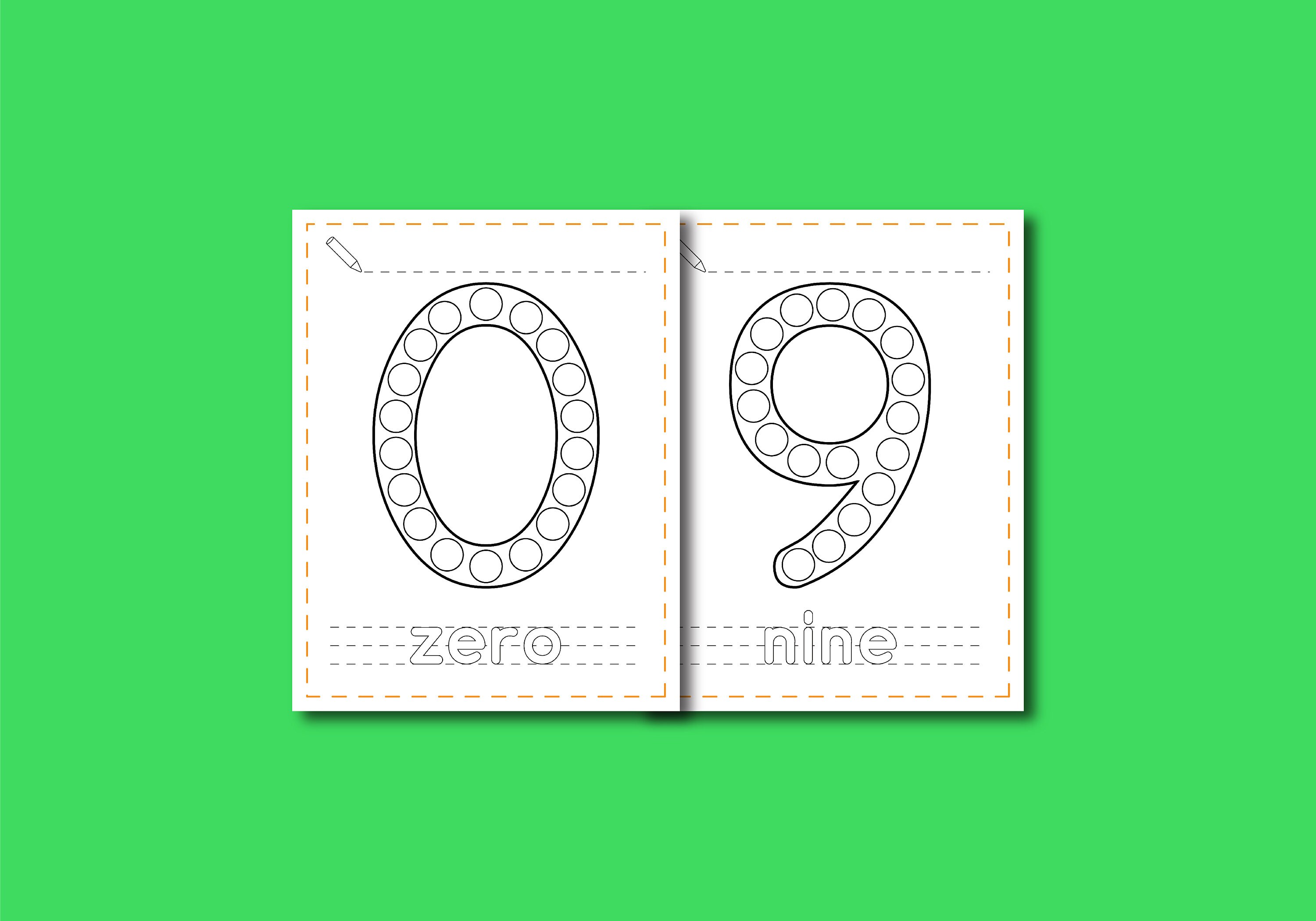 Dot Marker Number Coloring Pages Do-a-dot Numbers Printable Worksheet ...