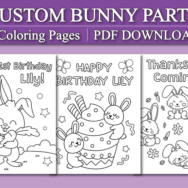 Bunny Birthday - Etsy