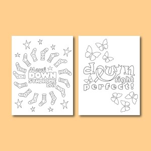 Down Syndrome Awareness Coloring Page | Rock Your Socks | 7 Coloring ...
