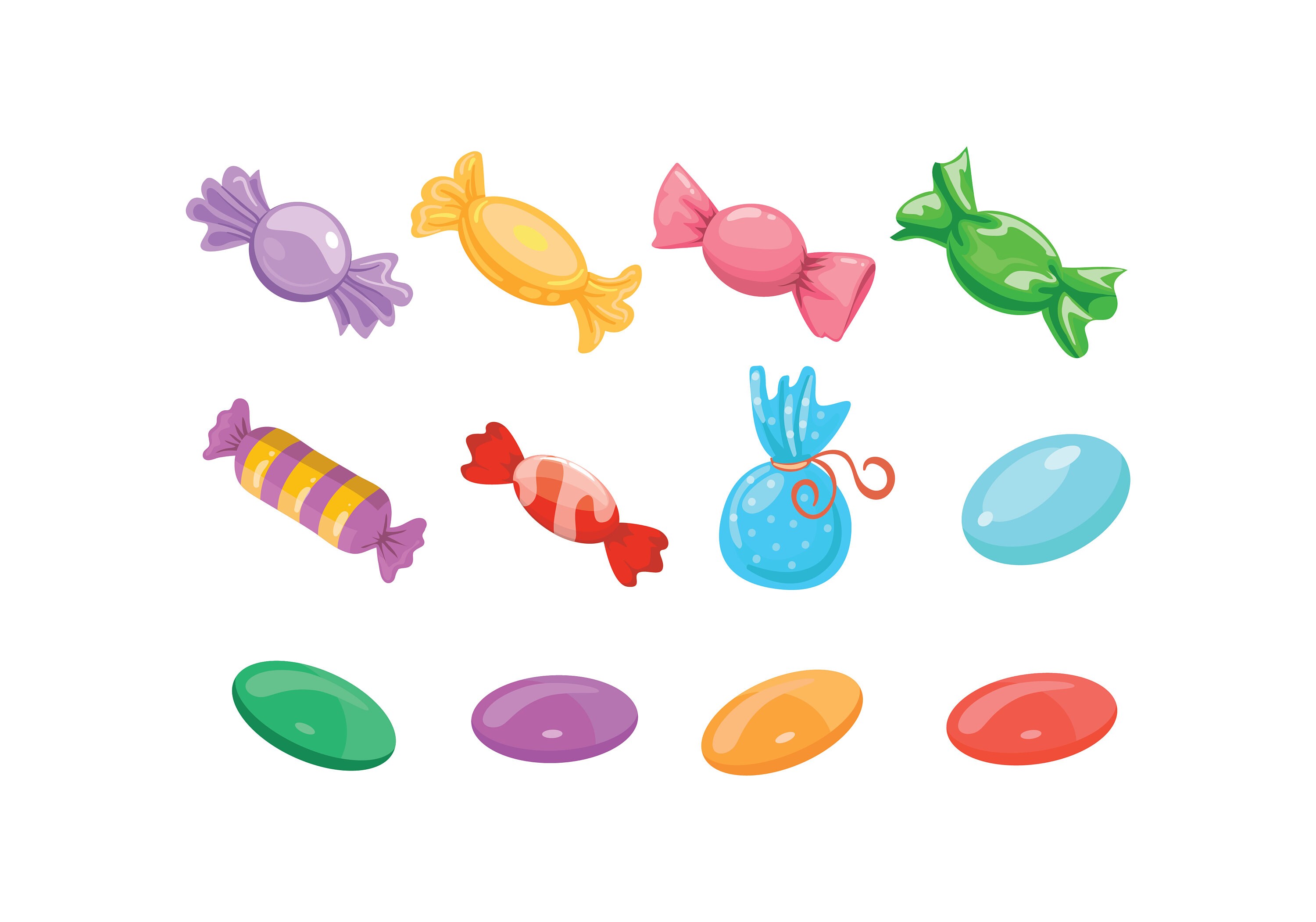 35 Candy Clipart Bundle, Lollipop Clipart, Candy PNG, Candy Vector ...