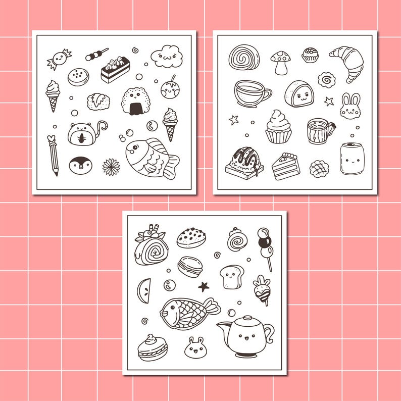 Little Things Coloring Pages | Cute Tiny Things Coloring Pages | Cozy ...