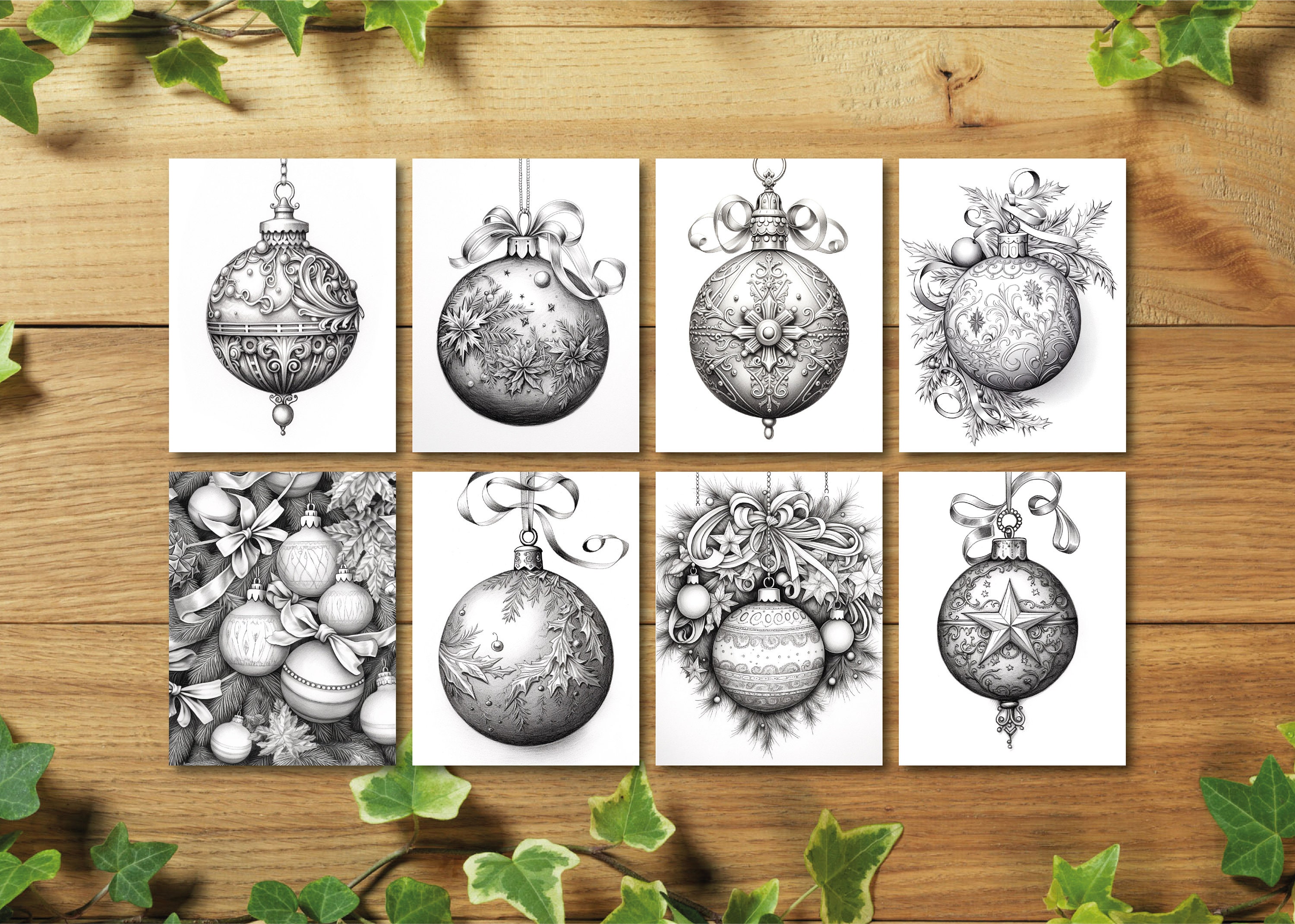 Christmas Ball Coloring Page, Christmas Ornament Coloring Page ...