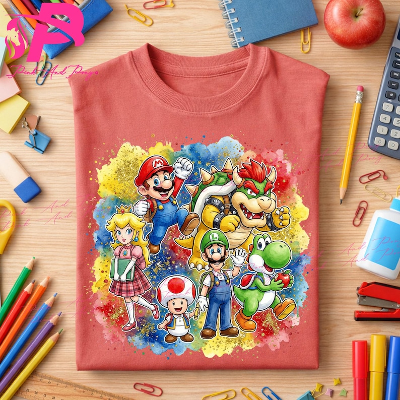 Funny Game and Friends School Theme PNG, Cartoon Character Shirt Design ...