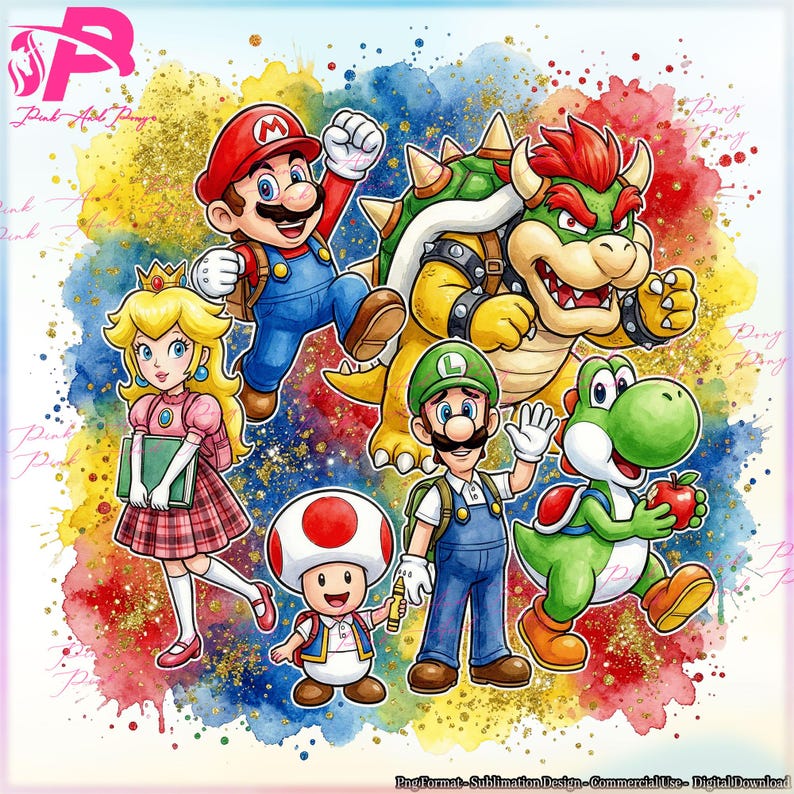 Funny Game and Friends School Theme PNG, Cartoon Character Shirt Design ...