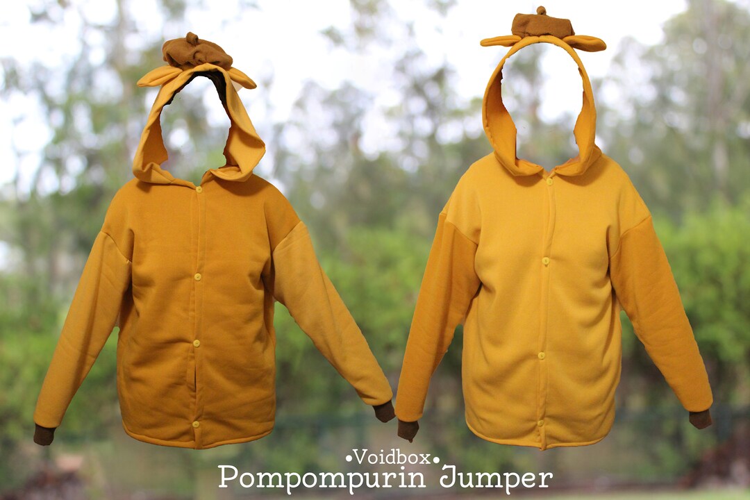 Sanrio Pompompurin Button up Jumper Handmade Jumper OOAK Clothing ...