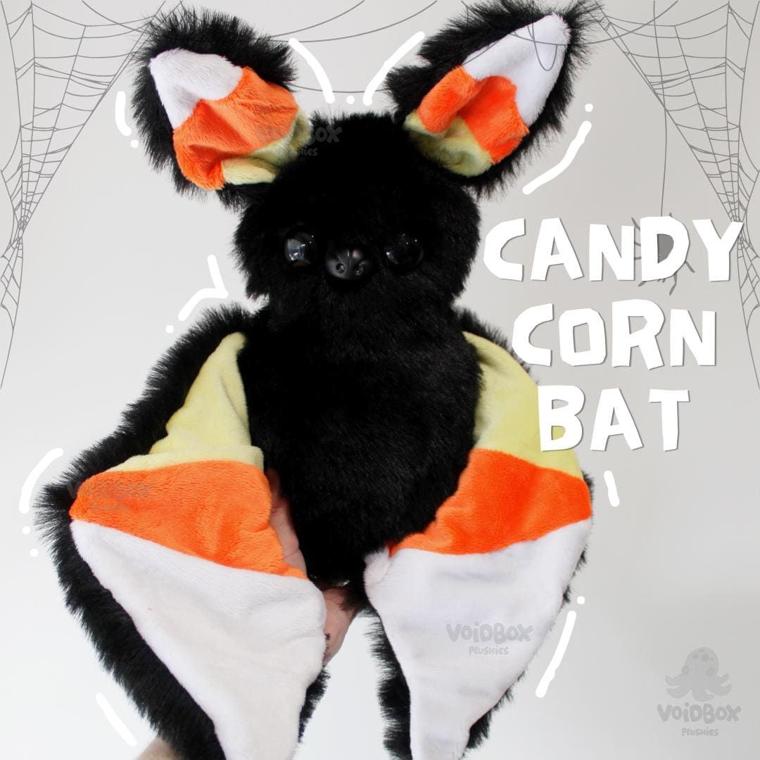 Jumbo Candy Corn Bat Plush! - Halloween Drop 2024 - Handmade Giant ...