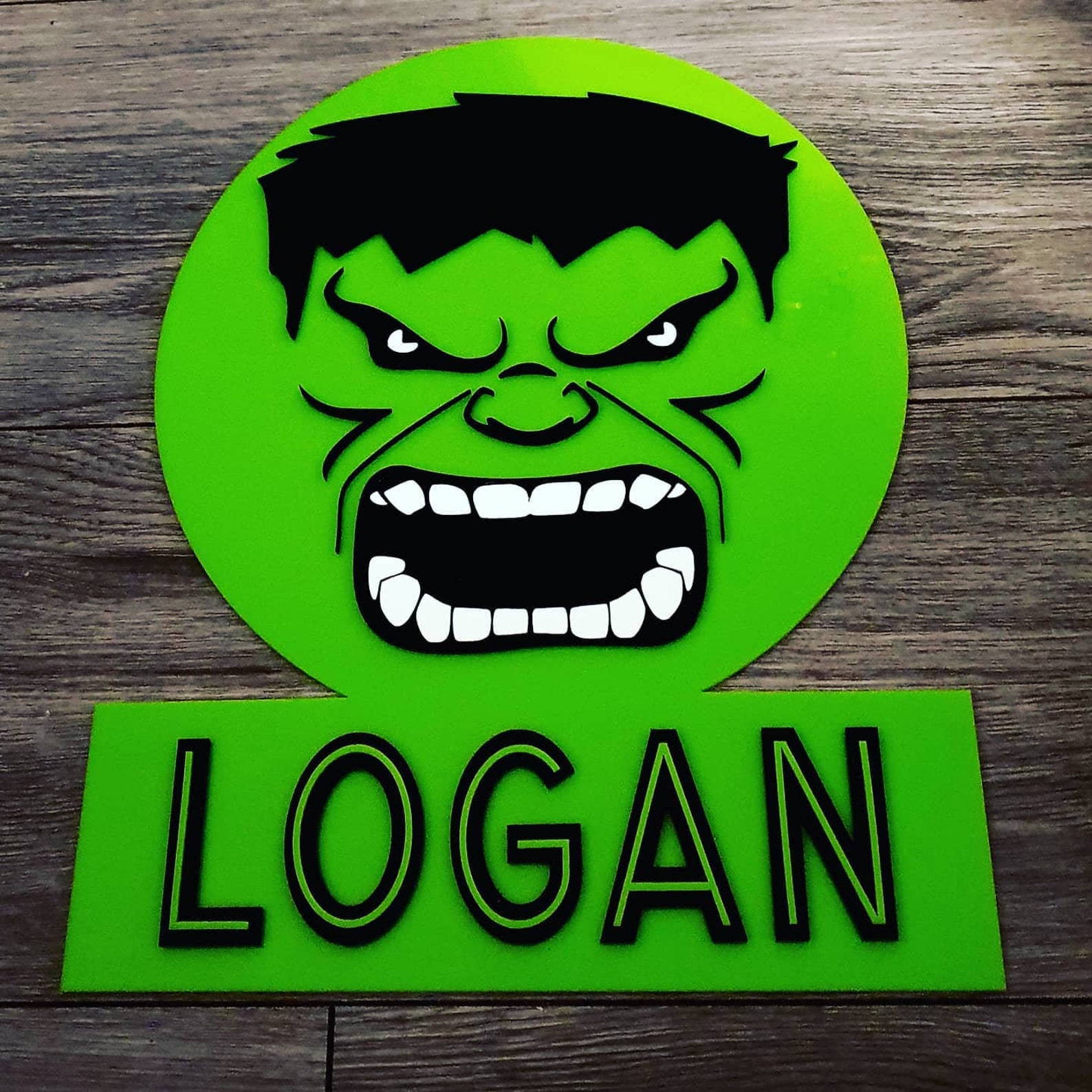 HULK Inspired style sign | Etsy
