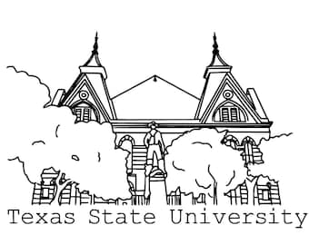 Texas State University Svg - Etsy