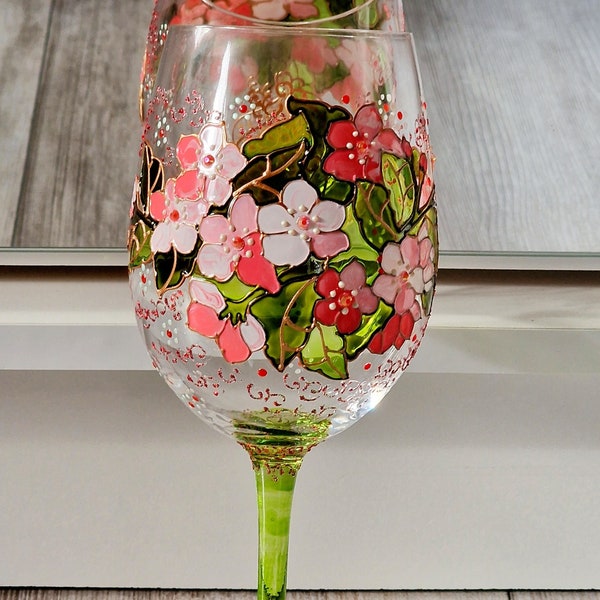 Spring Wine Glasses - Etsy